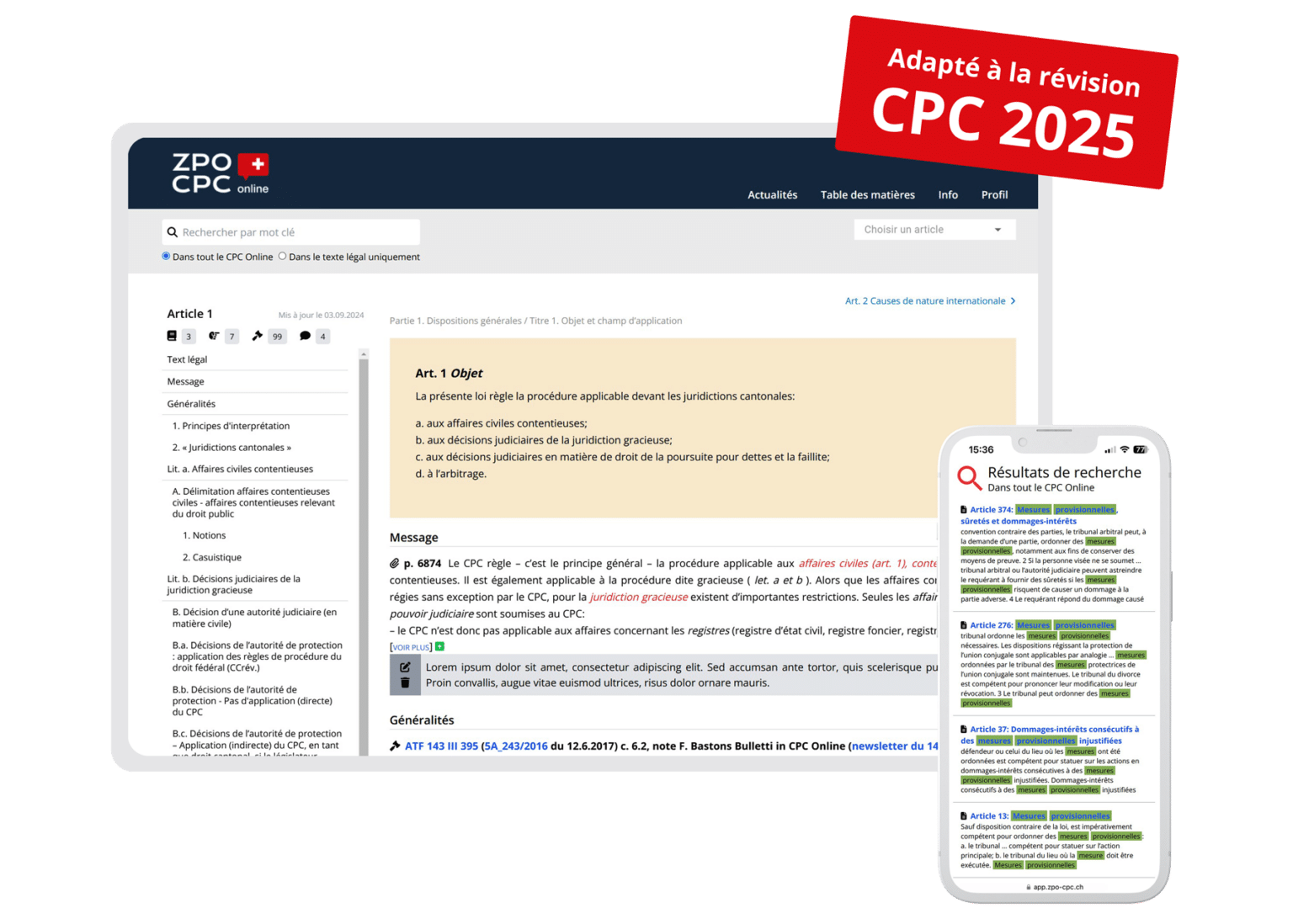 CPC Annoté Online - Code de Procédure Civile Annoté